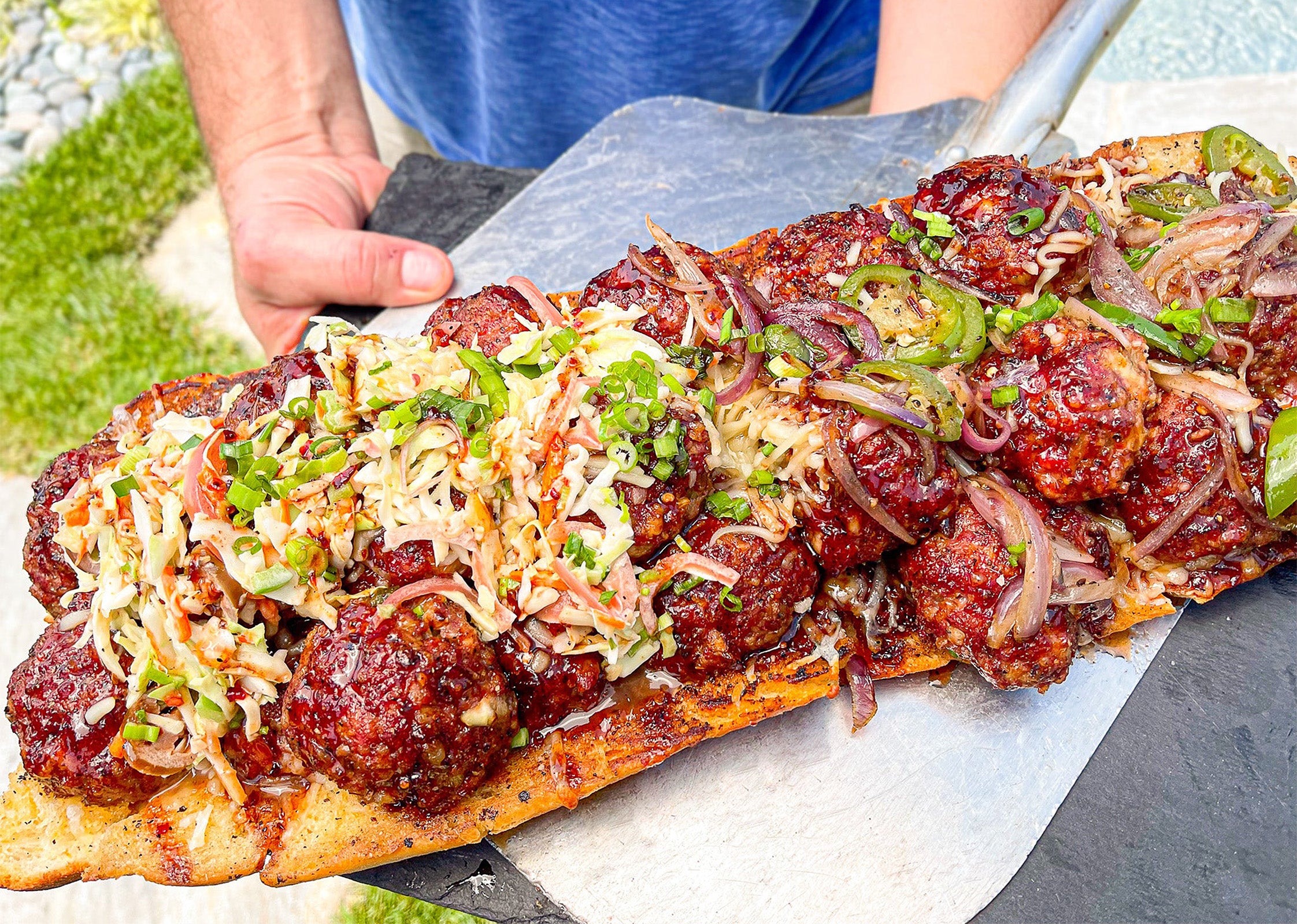 MEGA Meatball Sub – Gateway Drum Smokers