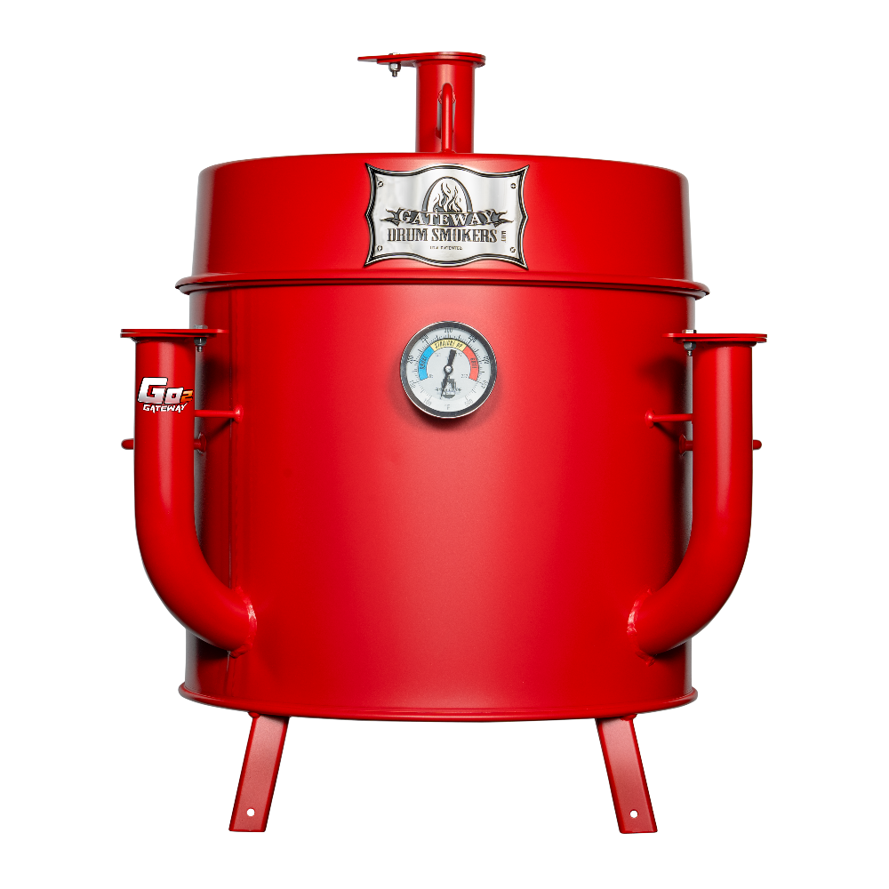 Gateway Drum Smoker® Go2™ Smoker and Grill - Matte Red – Gateway Drum ...